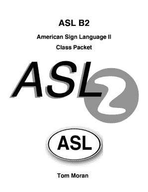 Fillable Online American Sign Language II Fax Email Print - pdfFiller