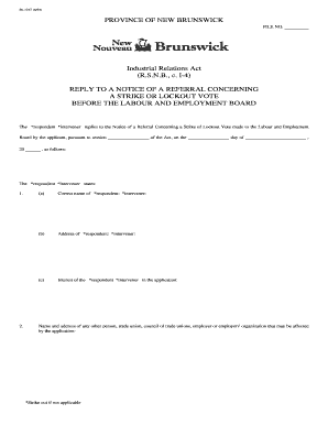 Fillable Online pxw1 snb Canada Labour Code - Laws.justice.gc.ca Fax ...