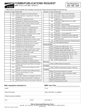 Fillable Online imrf FORMSPUBLICATIONS REQUEST - imrforg Fax Email ...
