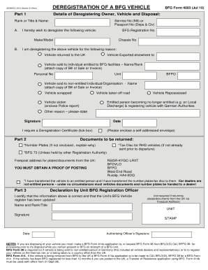 Fillable Online BFG Form 4003 - BFGnet Fax Email Print - pdfFiller