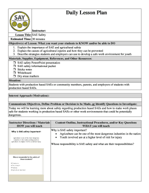 Fillable Online articles extension Lesson Title: SAE Safety Fax Email ...