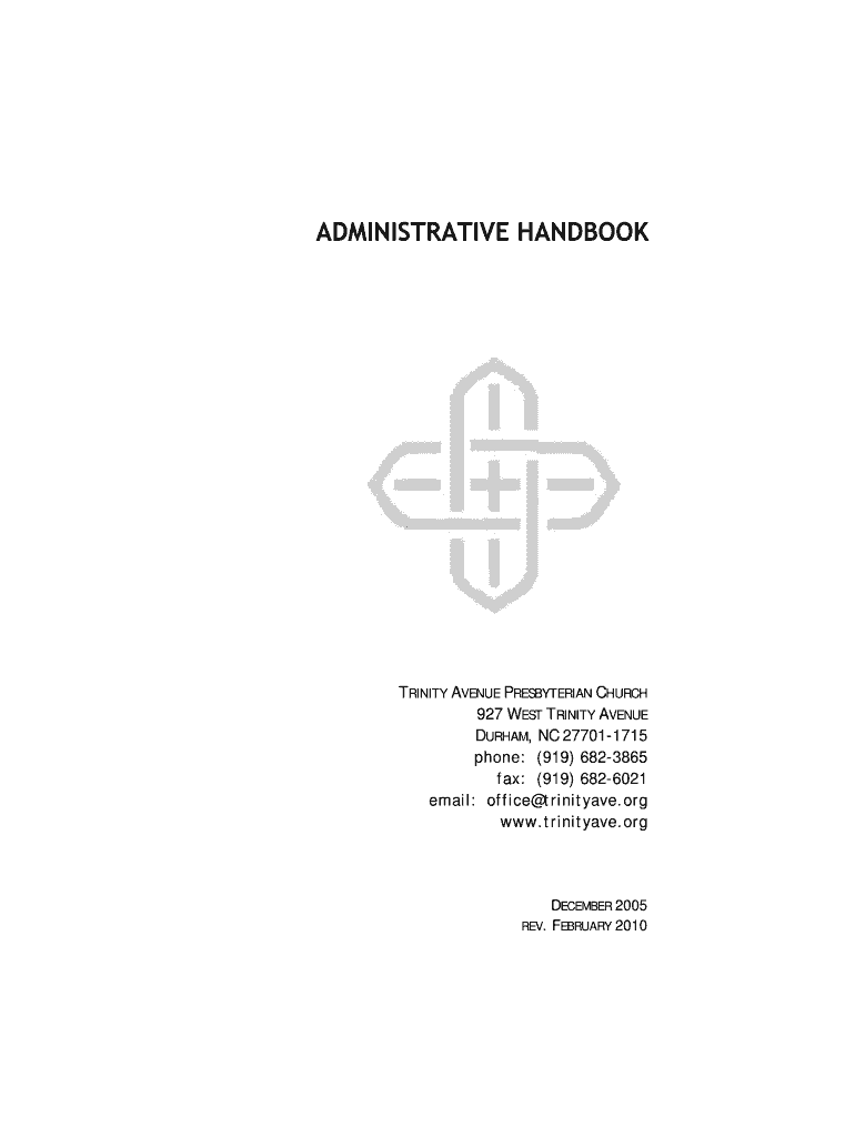 Fillable Online Trinity Avenue Presbyterian Church Administrative ...