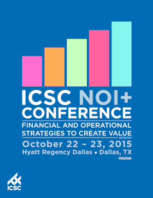 Fillable Online icsc STRATEGIES TO CREATE VALUE - icsc Fax Email Print ...