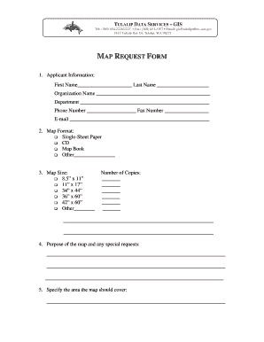 Fillable Online MAP REQUEST FORM - gistulaliptribes-nsngov Fax Email ...