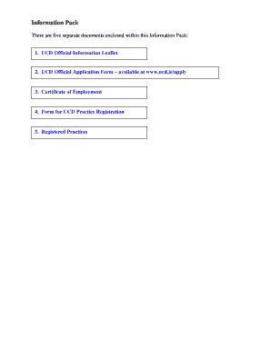 Fillable Online ucd Complete pack221007 Fax Email Print - pdfFiller
