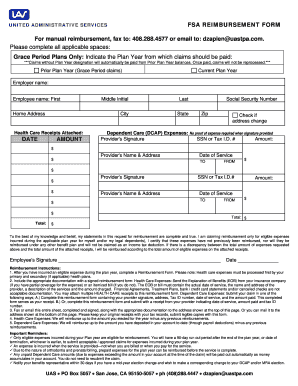 Fillable Online DCAP FSA Claim Form - United Administrative Services ...