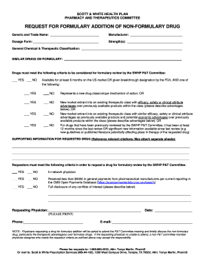 Fillable Online swhp2 swhp SWHP Formulary Request formrev10062015 Fax ...