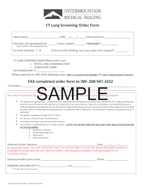 Fillable Online acr G0297 CT LOW DOSE LUNG SCREENING 71250 CT THORAX ...