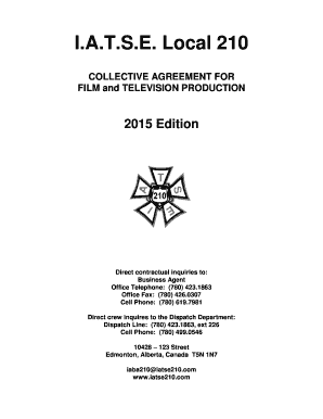 Fillable Online IATSE Local 210 Fax Email Print - pdfFiller