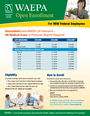 Fillable Online waepa Serving Federal - waepa Fax Email Print - pdfFiller