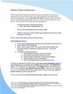 Fillable Online Online Claim Submission Fax Email Print - pdfFiller