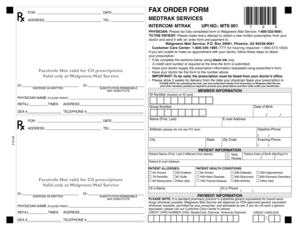 Fillable Online 109 FAX ORDER FORM - walgreenshealthcom Fax Email Print ...