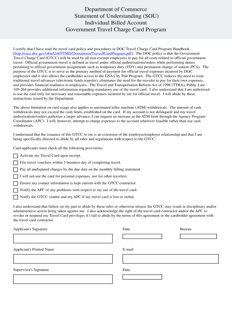 Fillable Online osec doc Department of Commerce Statement of ...