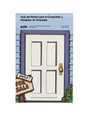 Fillable Online Radon Booklet - Spanish - Gua del Radon para el ...