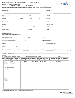 Fillable Online mdwise Prior Authorization Request Form for Fax Email ...
