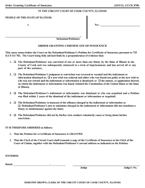 Fillable Online This cause comes before the Court on the ...