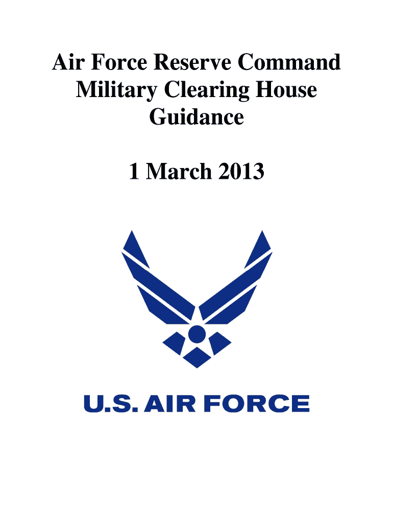 Fillable Online Military Clearing House Fax Email Print - pdfFiller
