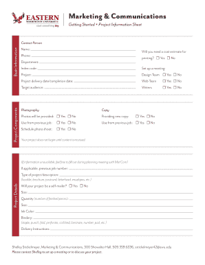 Fillable Online access ewu Marketing Communications - EWU Fax Email ...