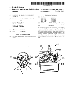 Fillable Online Camouflage mask and method of mask use Fax Email Print ...