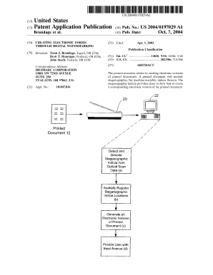 Fillable Online Creating electronic forms through digital watermarking ...