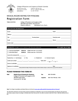 Fillable Online cpsbc MEDICAL RECORD KEEPING FOR PHYSICIANS Fax Email ...