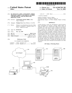Fillable Online PC POSTAGE LABEL CONTAINING THREE Fax Email Print ...