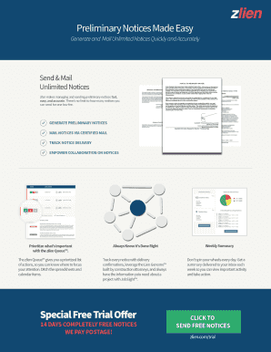 Fillable Online Residential Notice of Intent Pre-lien Notice to Owner ...