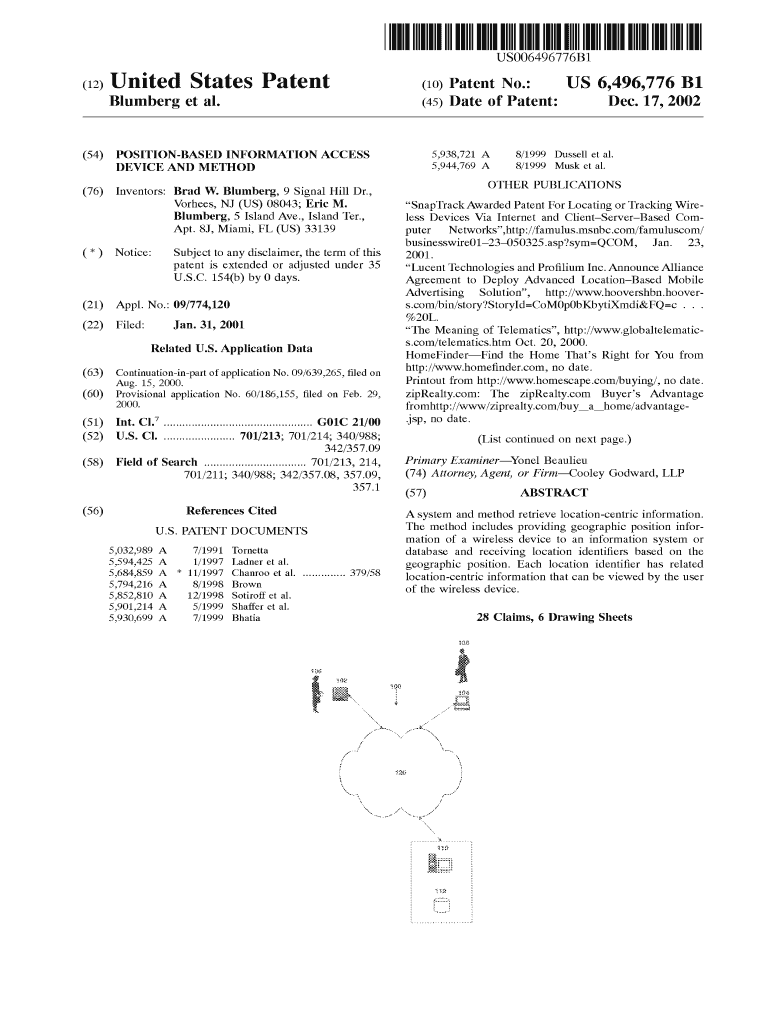 Fillable Online Position-based information access device and method Fax Email Print - pdfFiller