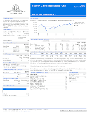 Fillable Online Fund Fact Sheet Share Classes: A, C Fax Email Print ...