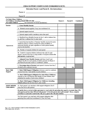 Fillable Online oregonchildsupport Reset Print CHILD SUPPORT ...