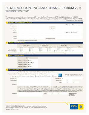 Fillable Online cpaaustralia com RETAIL ACCOUNTING AND FINANCE FORUM ...