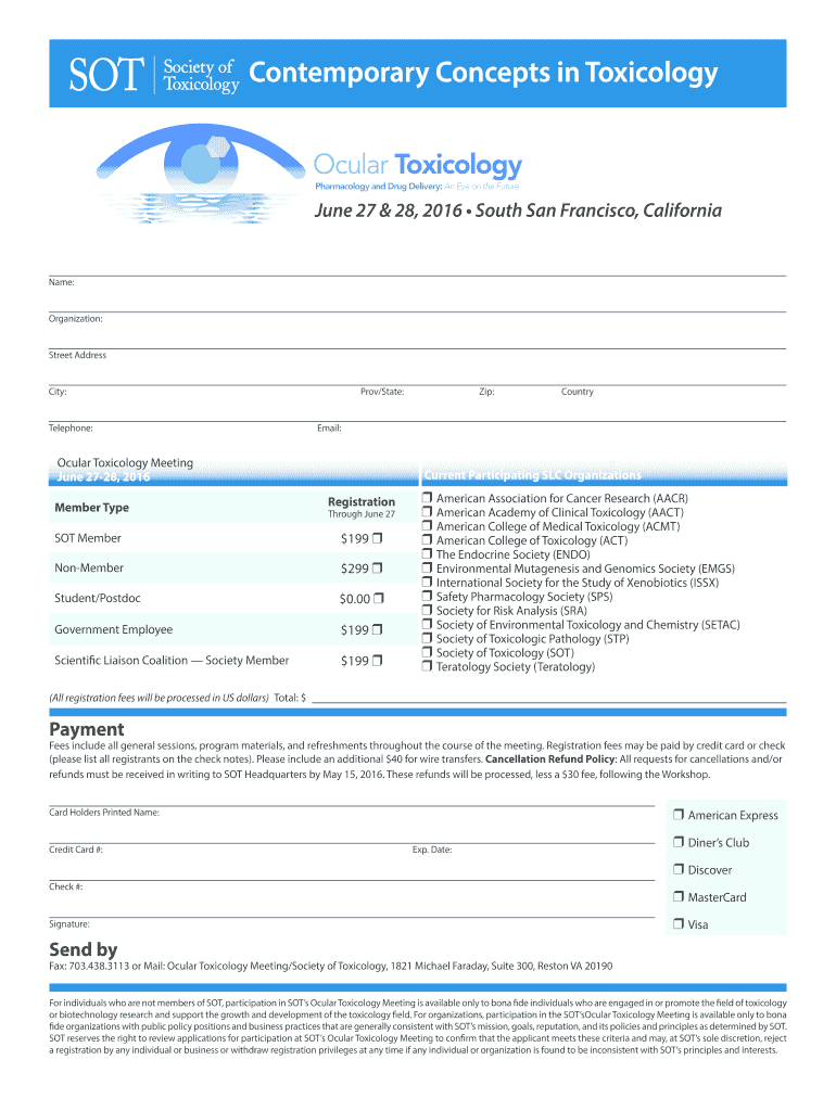 Fillable Online toxicology Ocular Toxicology - toxicology Fax Email Print - pdfFiller