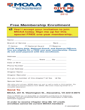 Fillable Online moaa MOAA Logo GMT Logo Fax Email Print - pdfFiller