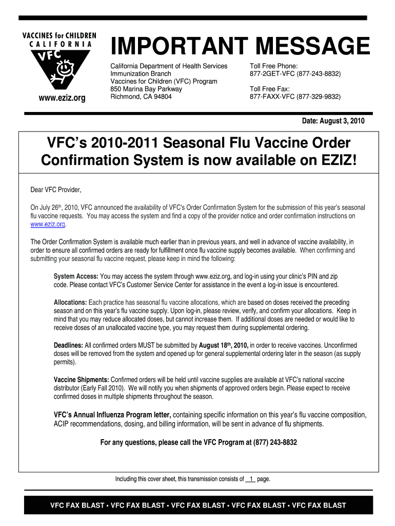 Fillable Online eziz IMPORTANT MESSAGE - eziz Fax Email Print - pdfFiller