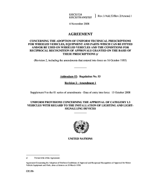 Fillable Online unece Rev.1-Add.52-Rev.2-Amend.1 e - unece Fax Email Print - pdfFiller