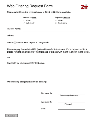 Fillable Online adc d211 Web Filtering Request Form - Township High School District Fax Email ...