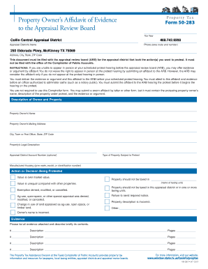 Fillable Online collincad P r o p e r t y Ta x Property Owners ...