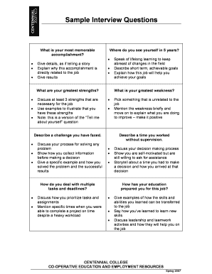 Fillable Online Where do you see yourself in 5 years Fax Email Print ...
