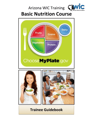 Fillable Online Arizona WIC Training Basic Nutrition Course - azdhscom ...