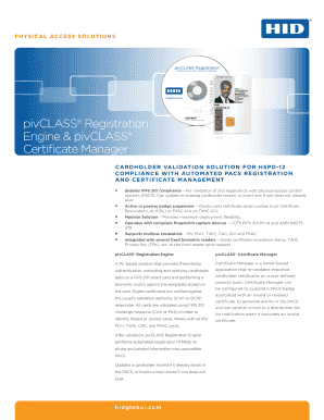 Fillable Online pivCLASS Registration Fax Email Print - pdfFiller