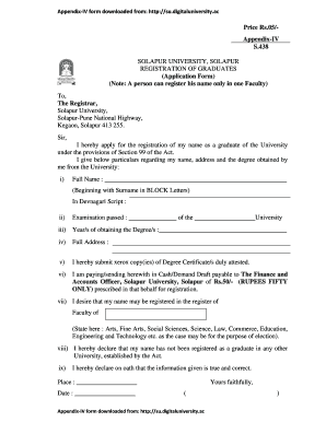 Fillable Online Appendix IV form downloaded from ...