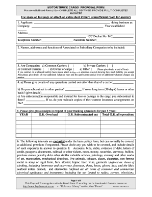 Fillable Online Lloyds MTC Broad Form Application - Firestone Agency ...