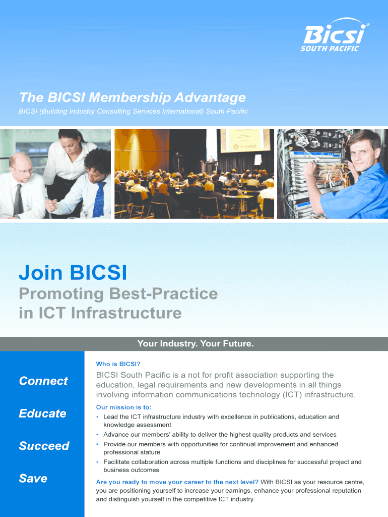 Fillable Online bicsi Join BICSI - bicsi Fax Email Print - pdfFiller