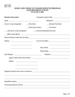 Fillable Online HOME AND COMMUNITY-BASED SERVICES PROGRAM Fax Email ...