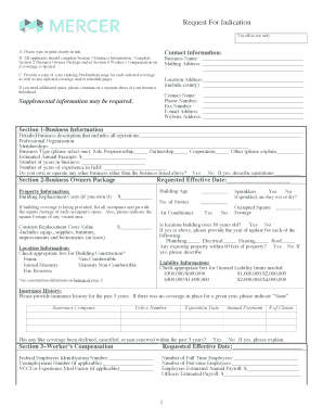 Fillable Online BOP Indication Request.doc Fax Email Print - pdfFiller