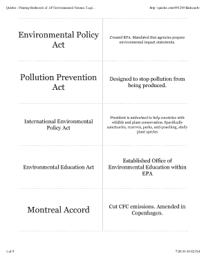 Fillable Online Quizlet Printing flashcards of AP Environmental Science ...