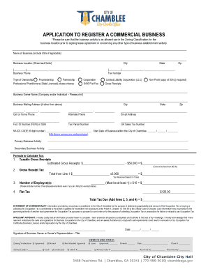 Fillable Online Occupational Tax Certificate Checklist TO REGISTER A ...