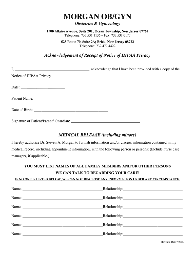 Fillable Online HIPAA Signature Required Fax Email Print - pdfFiller