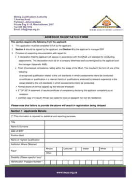 Fillable Online Assessor Registration Form v8 - Welcome to Mining Fax ...