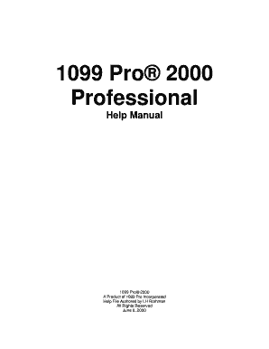 Fillable Online 1099 Pro 2000 Professional Fax Email Print - pdfFiller